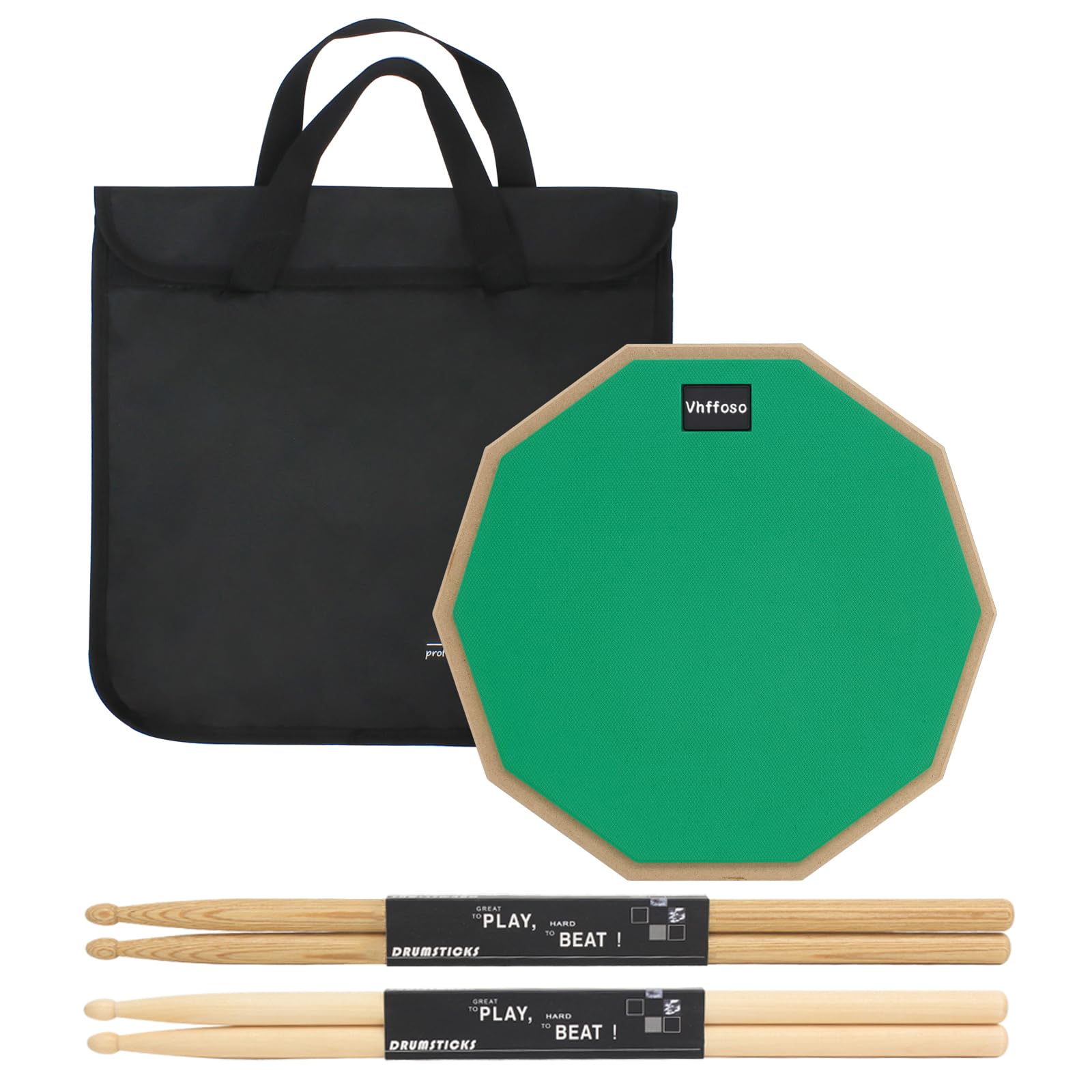 Snapklik.com : 12 Inch Practice Drum Pad And Sticks, Beginner Snare ...