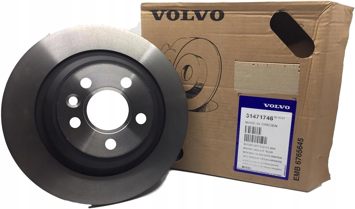 Amazon.com: Genuine Volvo Brake Disc Kit 31471746 : Automotive
