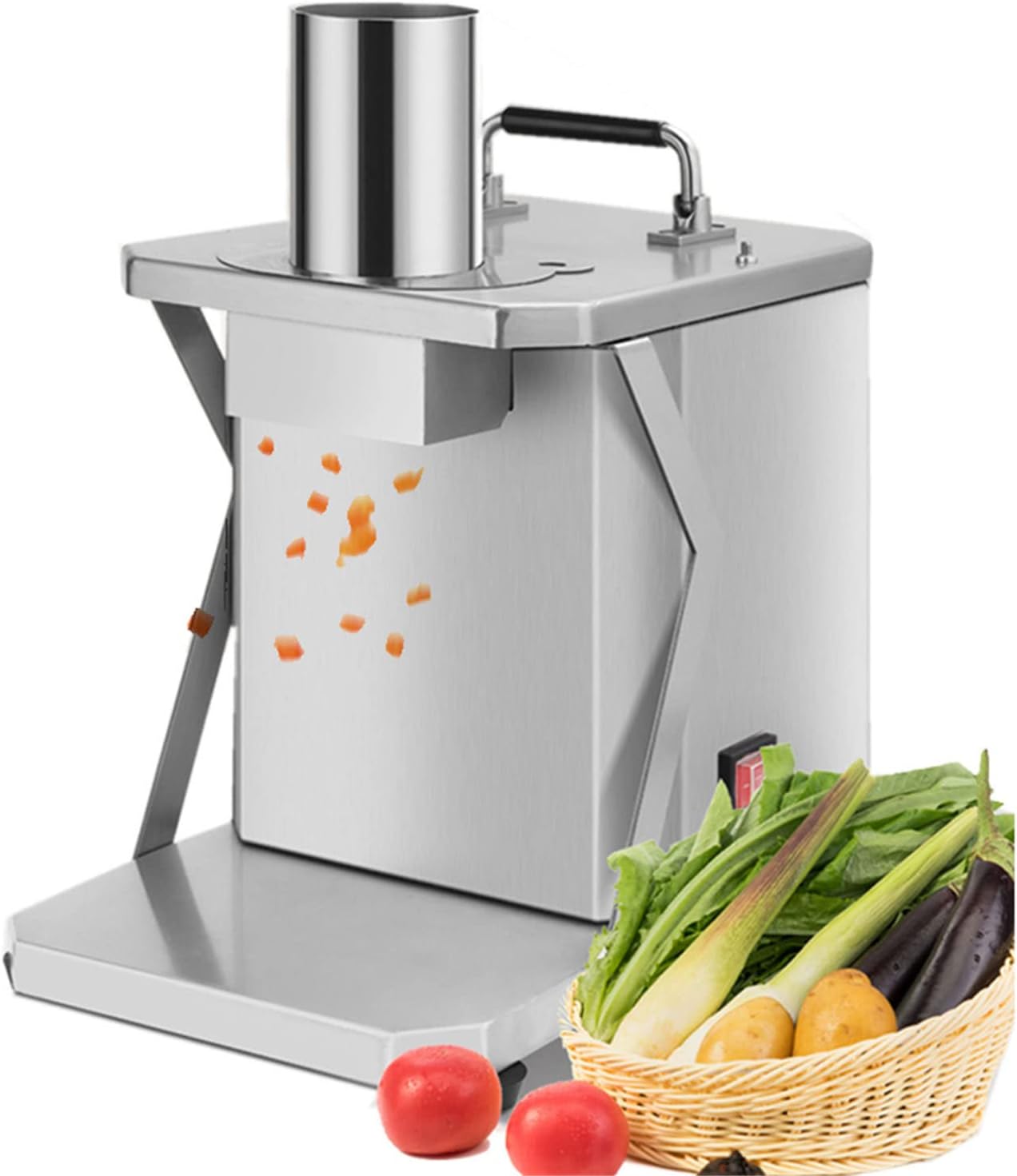Amazon.com: 200w Commercial Automatic Dicer Electric Granular Vegetable ...