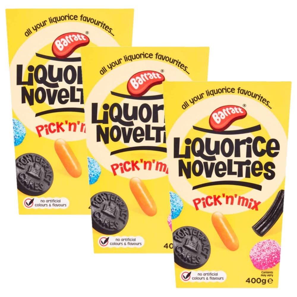 3 X 400g Barratt Liquorice Novelties Pick N Mix Carton : Amazon.co.uk ...