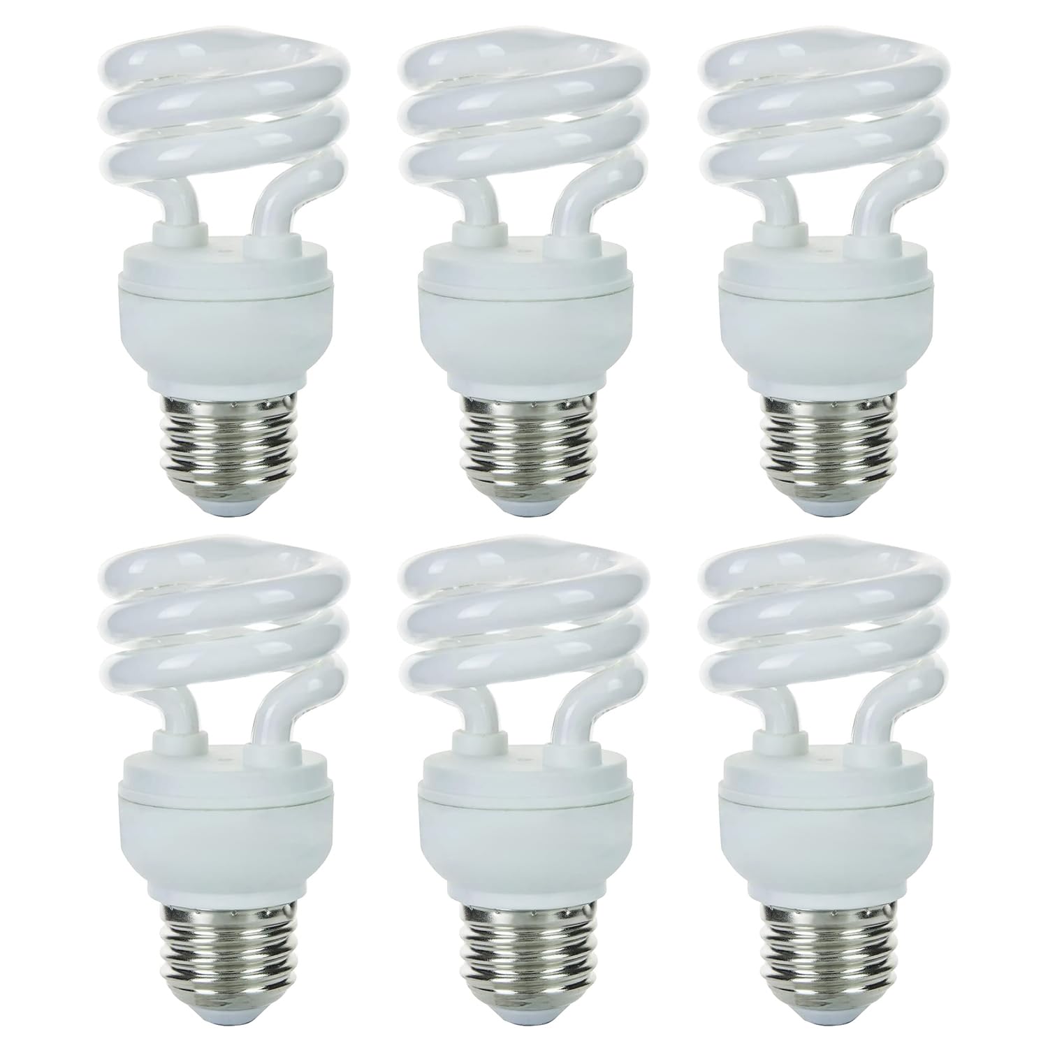 Diodesy Mini Spiral Light Bulb - 4100K Cool White Helical Compact ...