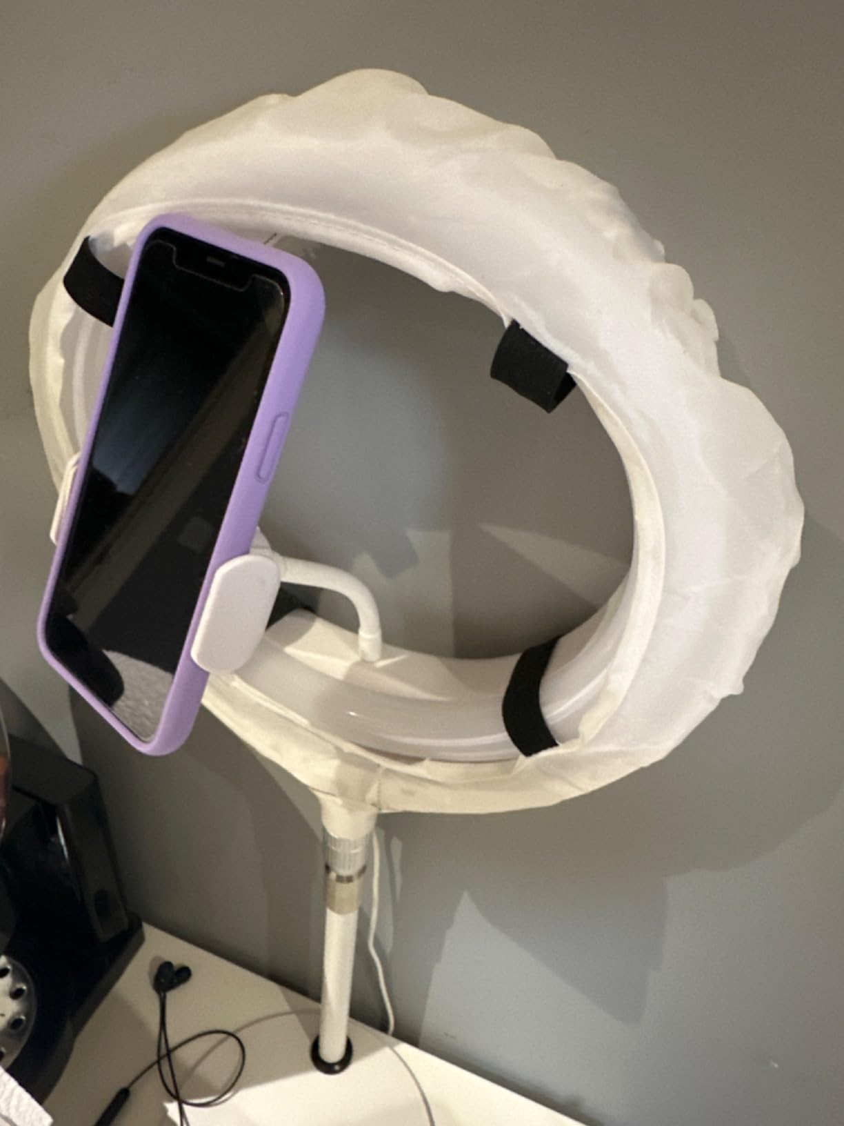 14 Inch Selfie Ring Light Diffuser, Collapsible Video Light Softbox ...