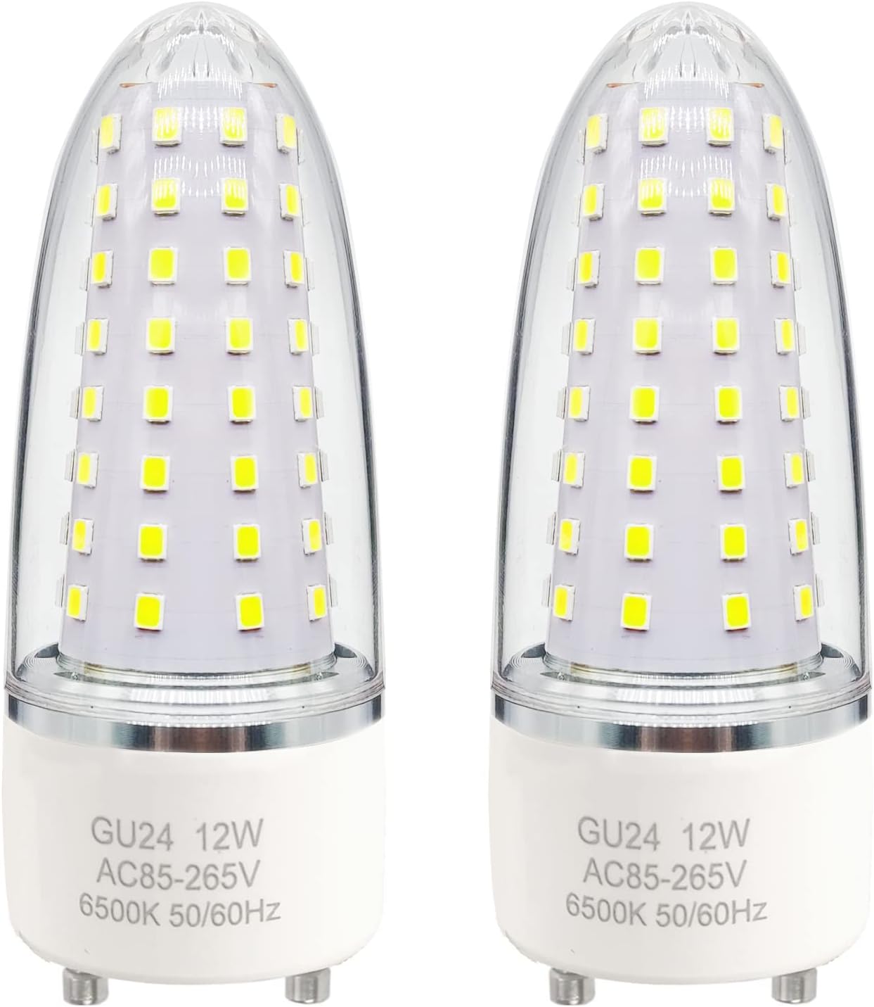 Lidesheng GU24 LED Light Bulb 6000K Cool White High Brightness 1600lm ...