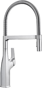 BLANCO, Polished Chrome 442675 RIVANA Semi-Pro Dual Spray Kitchen ...