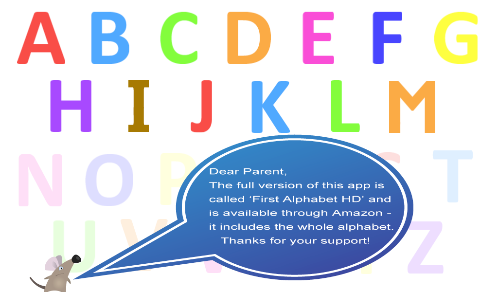 First Alphabet HD Lite (Kindle Tablet Edition) - App on Amazon Appstore