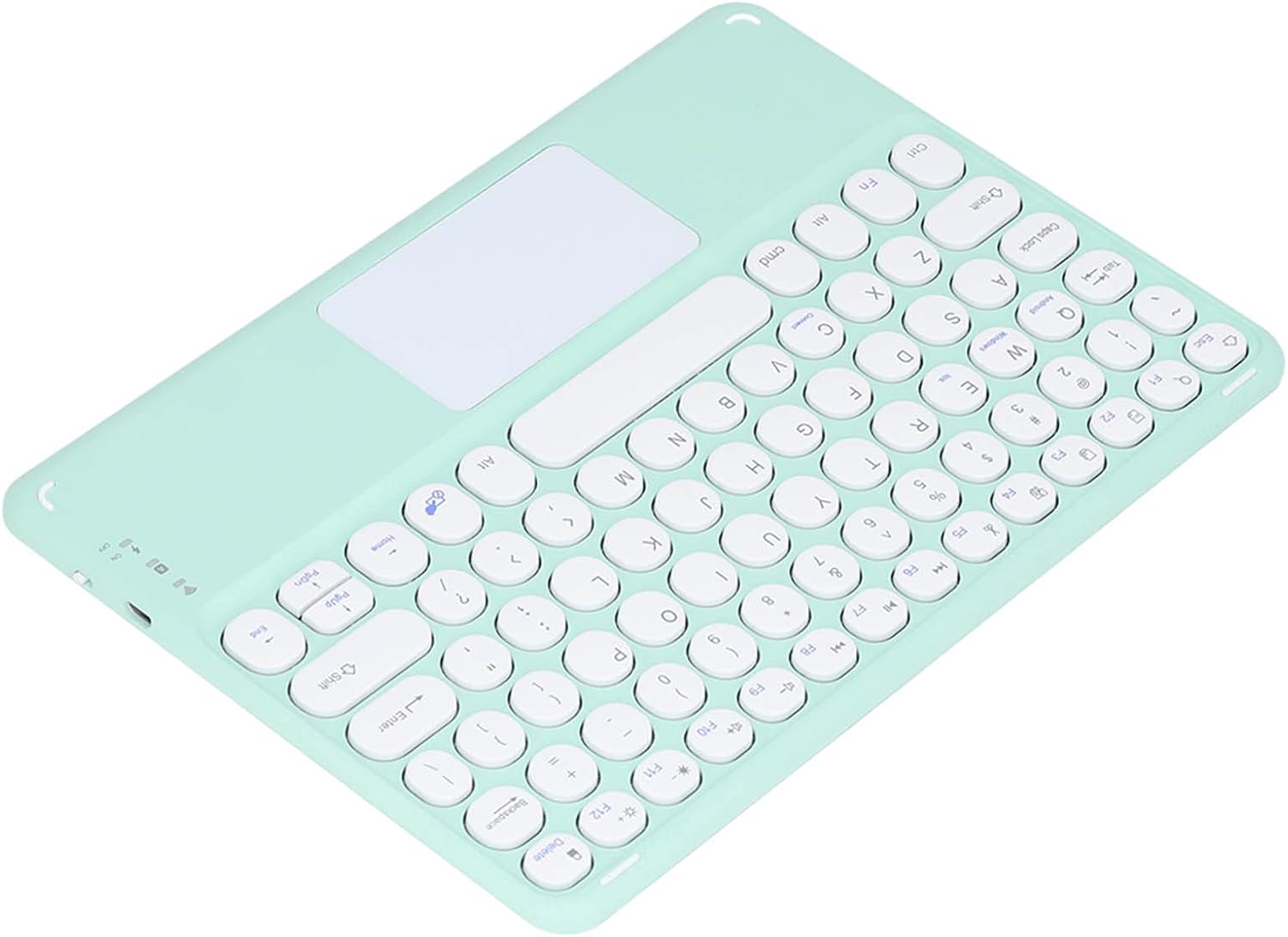 Amazon.com: Heayzoki Keyboard with Touchpad, Round Bluetooth ...