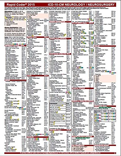 ICD-10 2014 Rapid Coder for Neurology/Neurosurgery: Amazon.com: Books