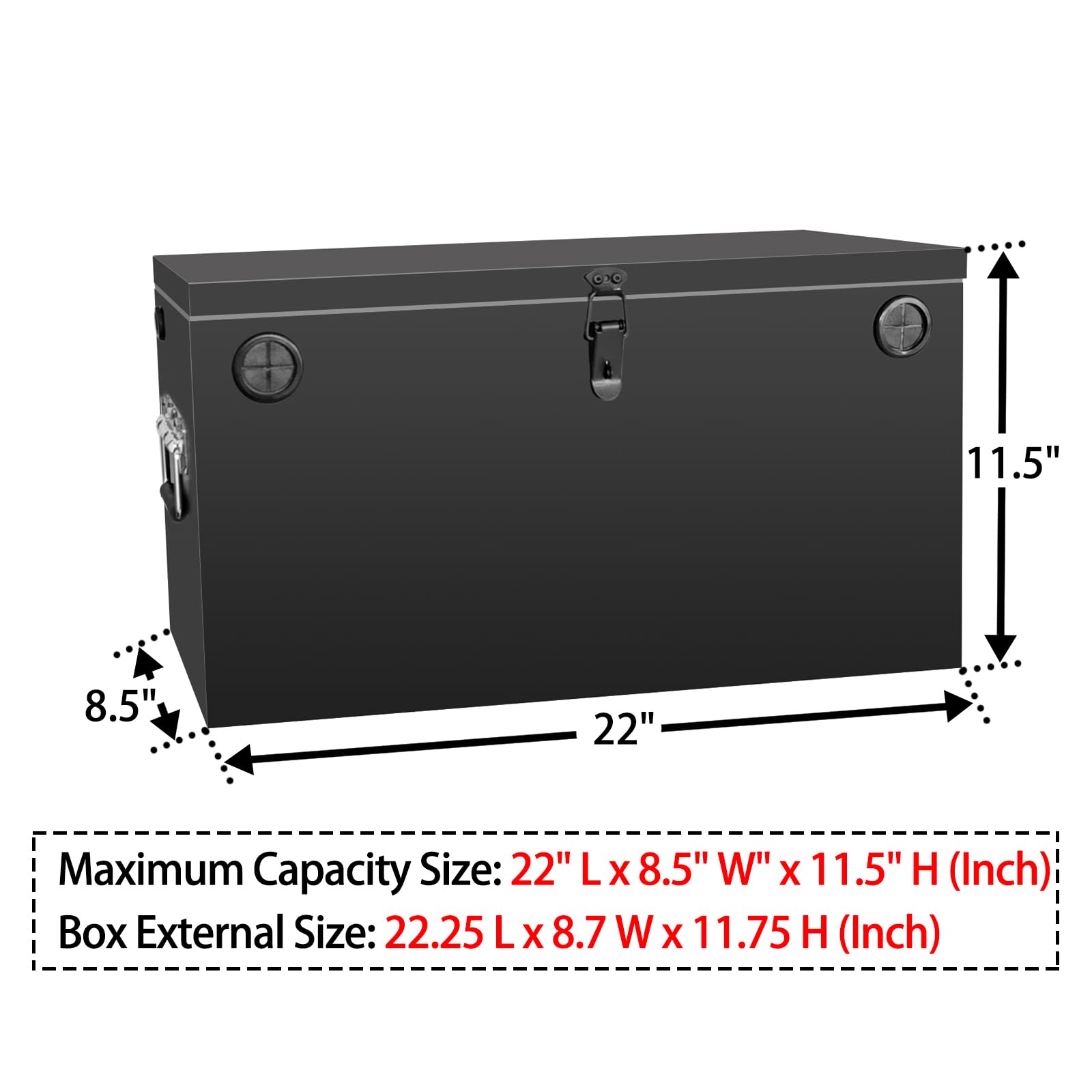 Snapklik.com : Peastorm Trailer RV Marine Battery Box - 12V Waterproof ...
