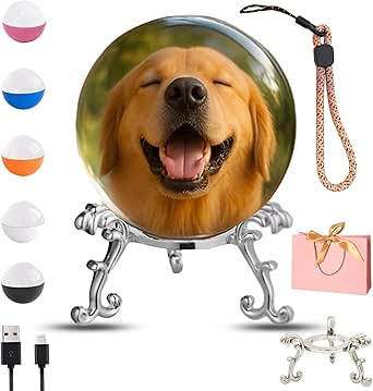 Znsjilo Memory Sphere Lamp, 2026 New Memory Ball Lamp, Personalized 3D ...