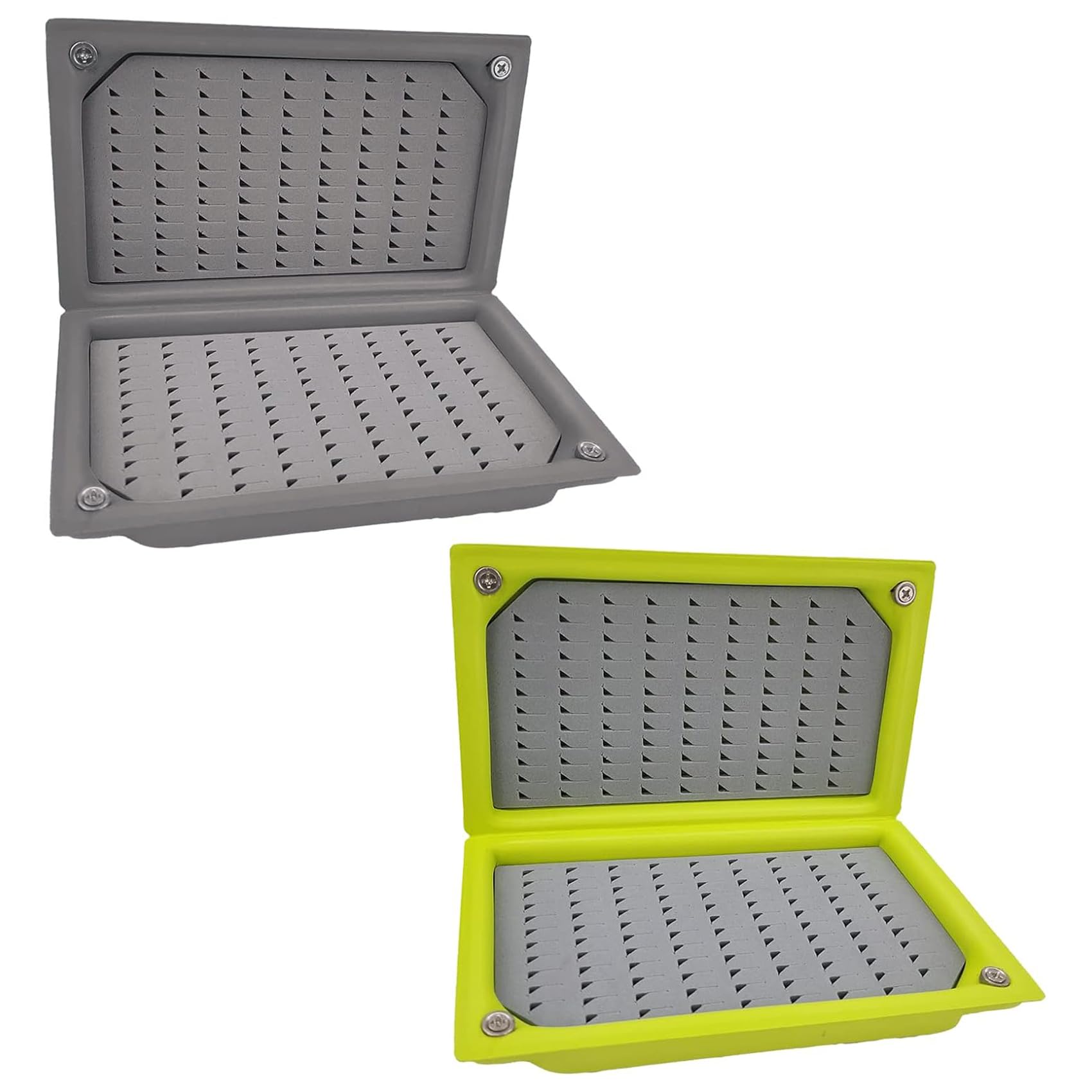Amazon.com: Riverruns 2 PC Fly Box Float Tackle Box Grip Foam Fly ...