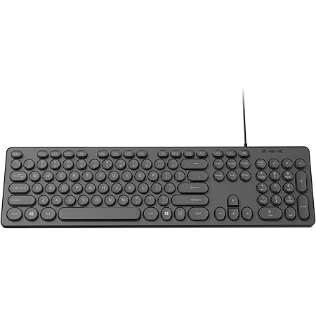 cimetech Wired USB Keyboard, Low-Profile Full Size Computer Keyboard ...