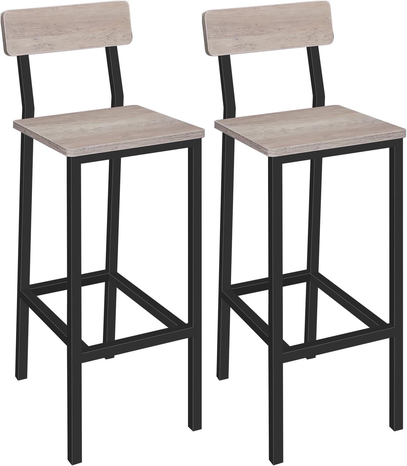 Amazon.com: MAHANCRIS Bar Chairs, 25.6" Tall Counter Bar Stools, Set of ...