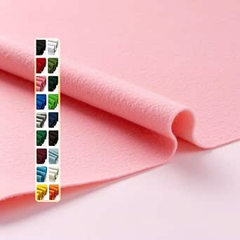 Amazon.com: Baby Pink Felt Fabric 72" X 18"(Half Yard), 1.6mm Thick ...