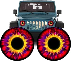 Amazon.com - Flame Eyes headlight decal CJ-JK (7 Inch)