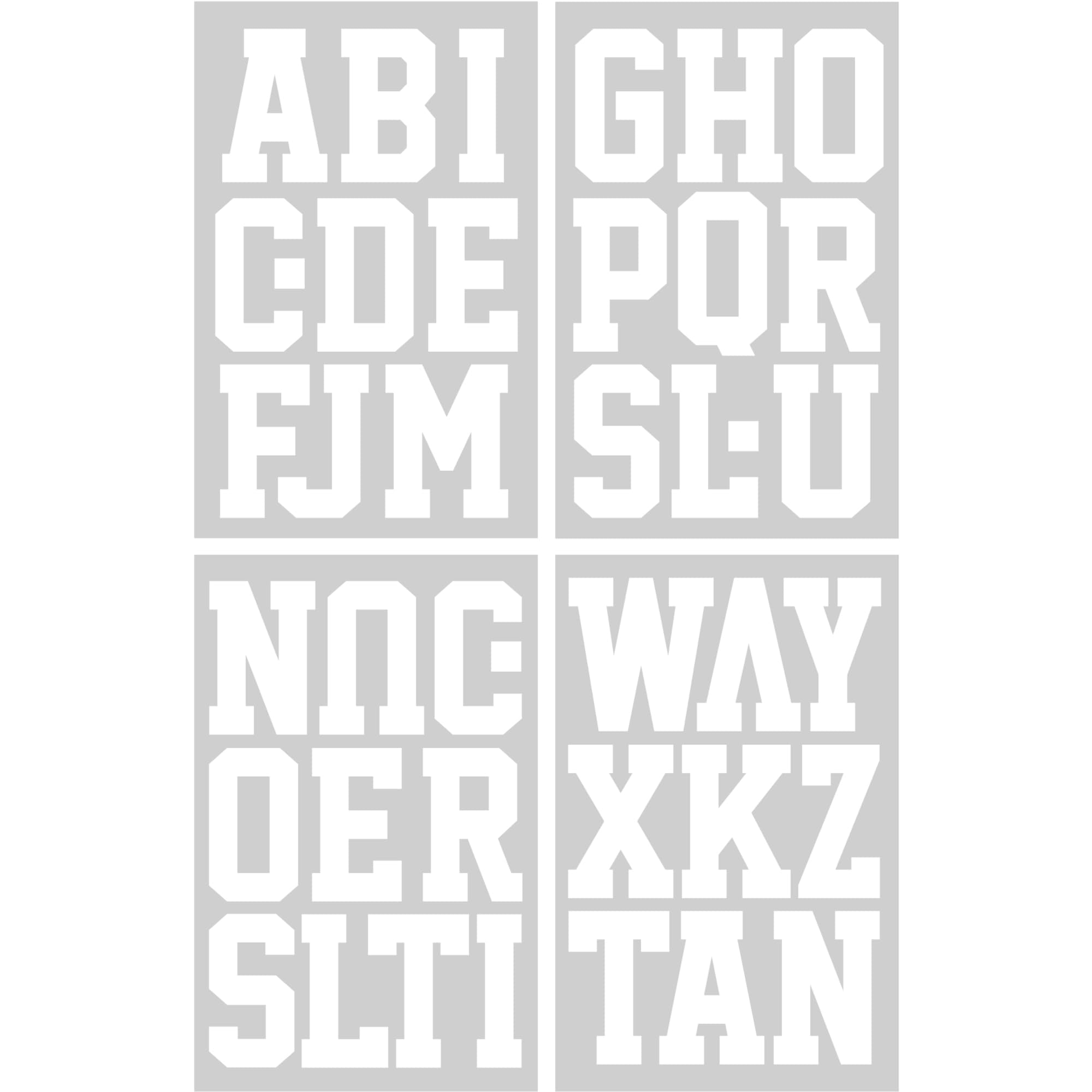 Snapklik.com : SEI 40 Pieces Iron-On Letters: 3 Inch Sport White Iron ...