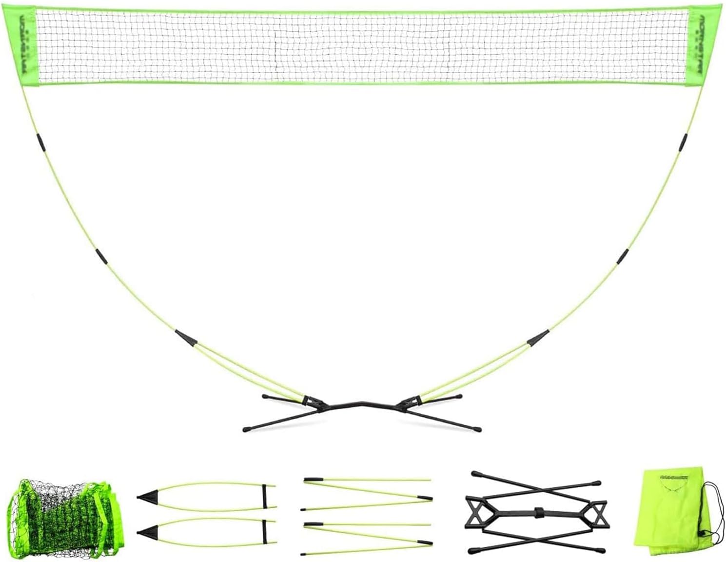 Buy Hacer Badminton Net Set Portable Adjustable Outdoor with Foldable ...