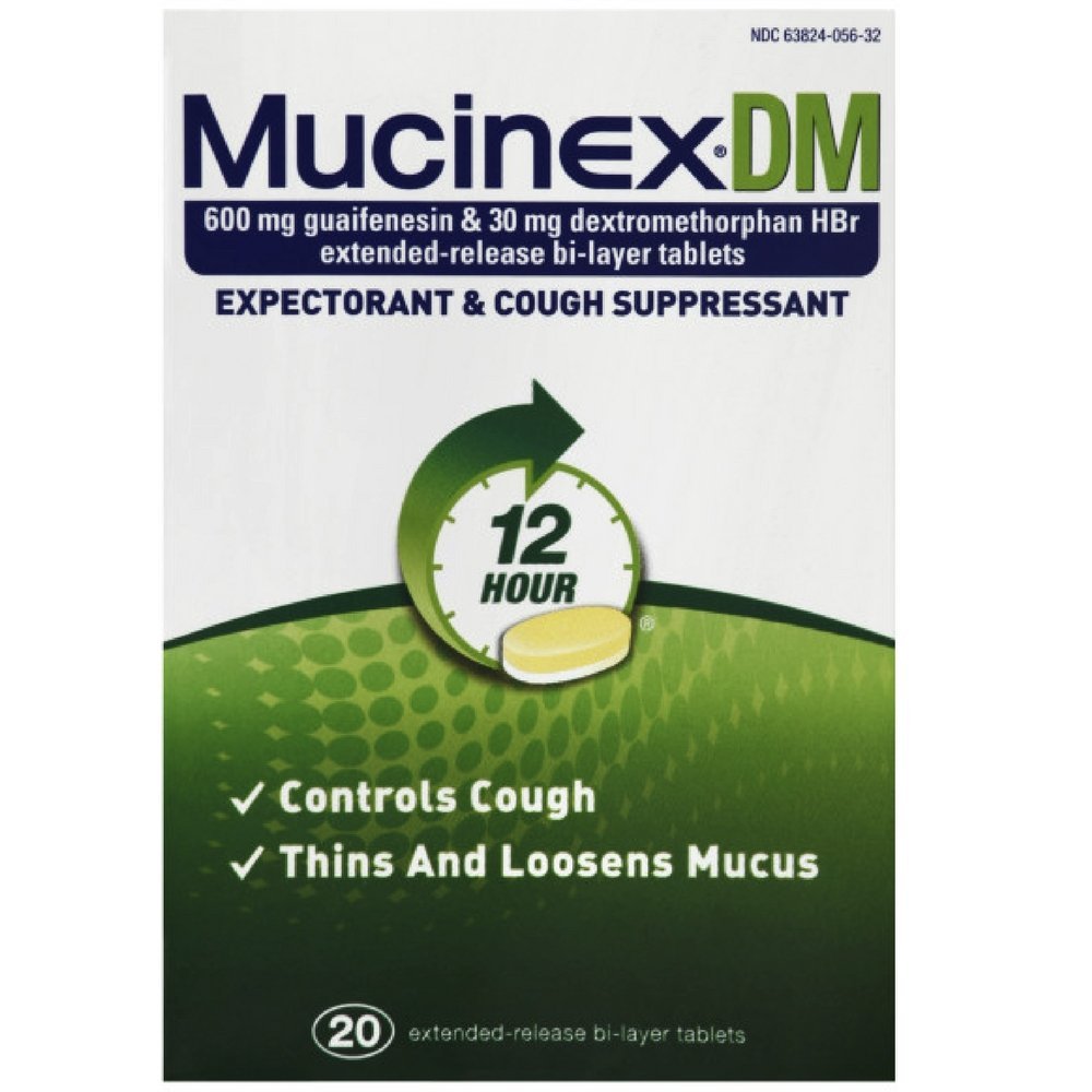 Mucinex Dm 12 Hr Expectorant And Cough Suppressant Tablets 20ct ...