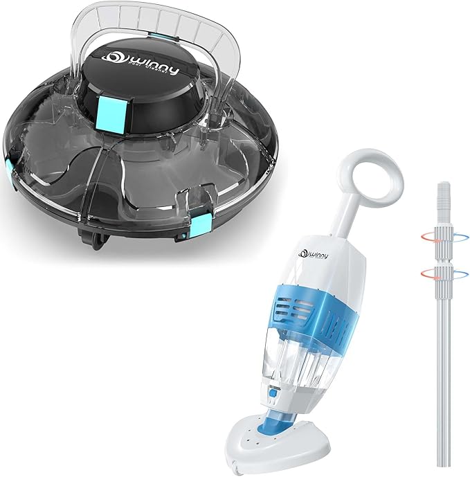 Amazon.com : Winny 200 SE Cordless Robotic Pool Vacuu, & Winny 100P ...