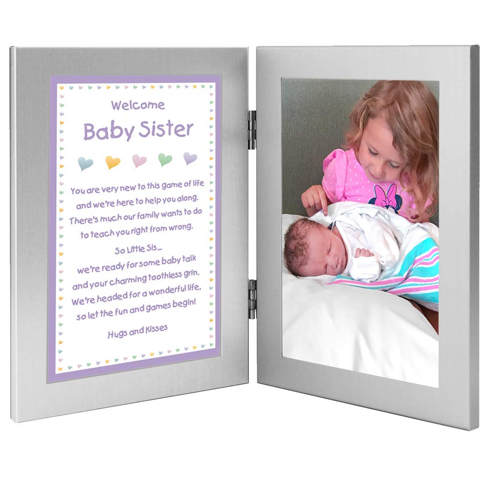 Baby Sister Poems Sister Floral Poem Personalised Acrylic Block