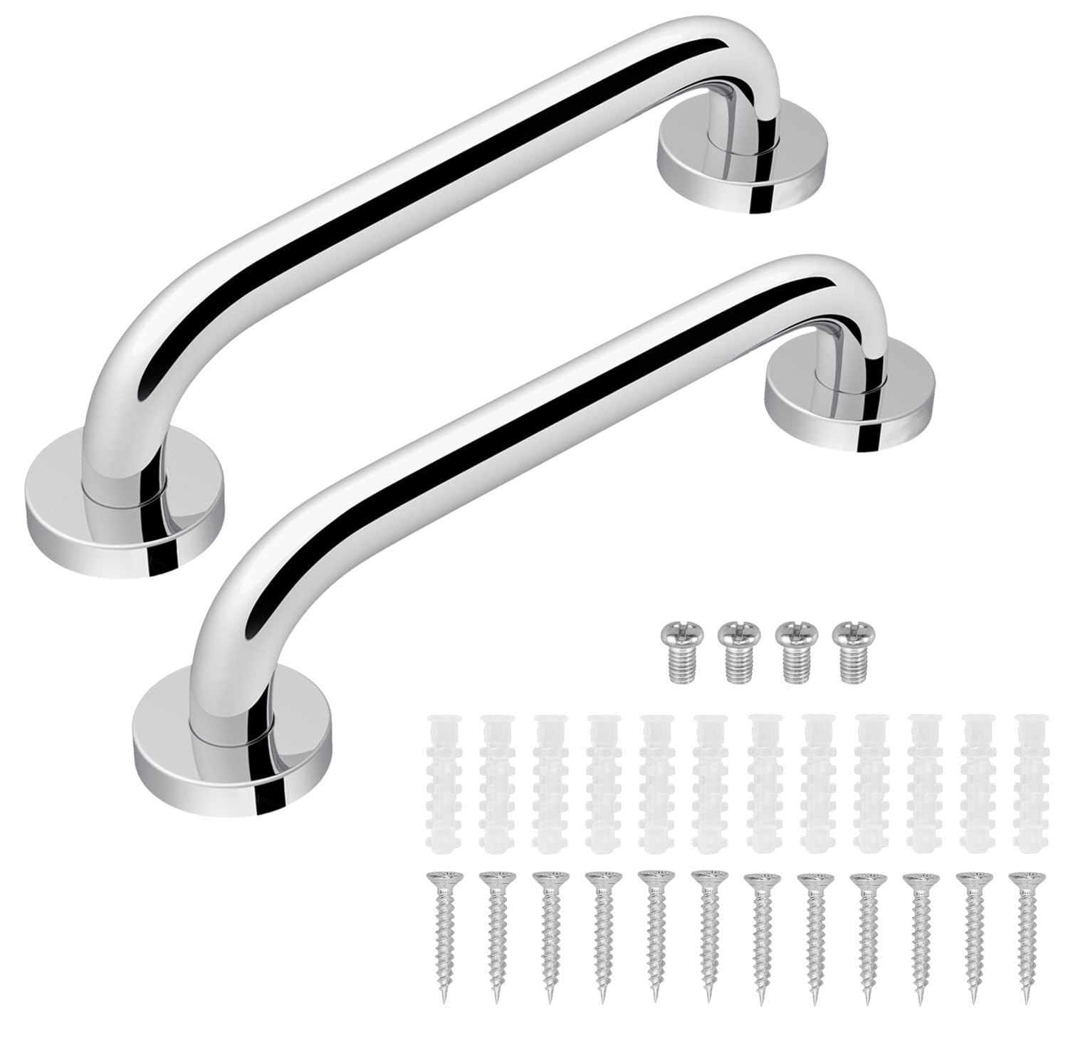 Amazon.com: JiGiU 2-Pack Shower Grab Bar 12 Inch Stainless Steel ...