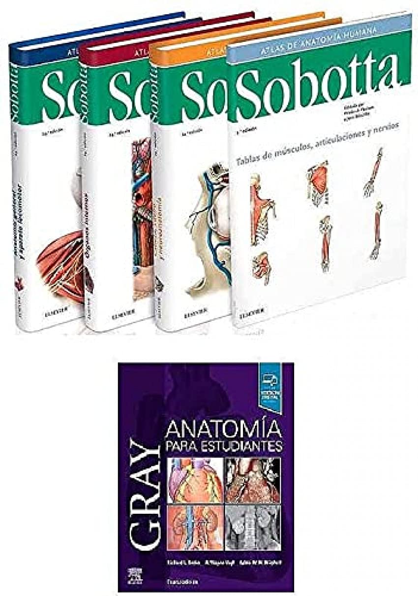 PACK ANATOMÍA PARA ESTUDIANTES +SOBOTTA. ATLAS DE ANATOMÍA HUMANA ...