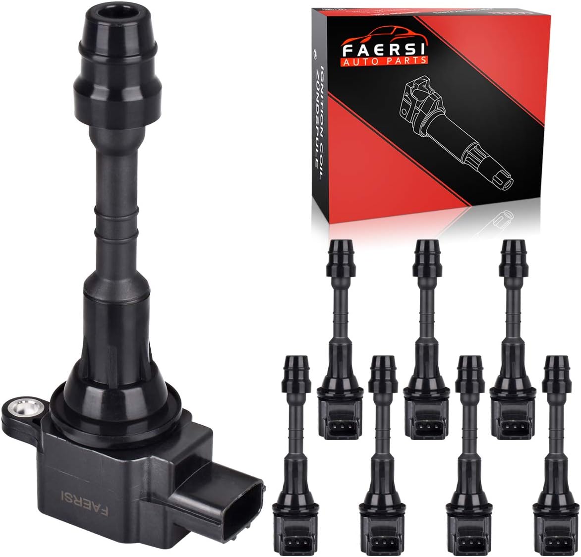 Amazon.com: HQPASFY Ignition Coil Pack UF510 & Spark Plugs Set of 8 Compatible with 2004-2006 ...