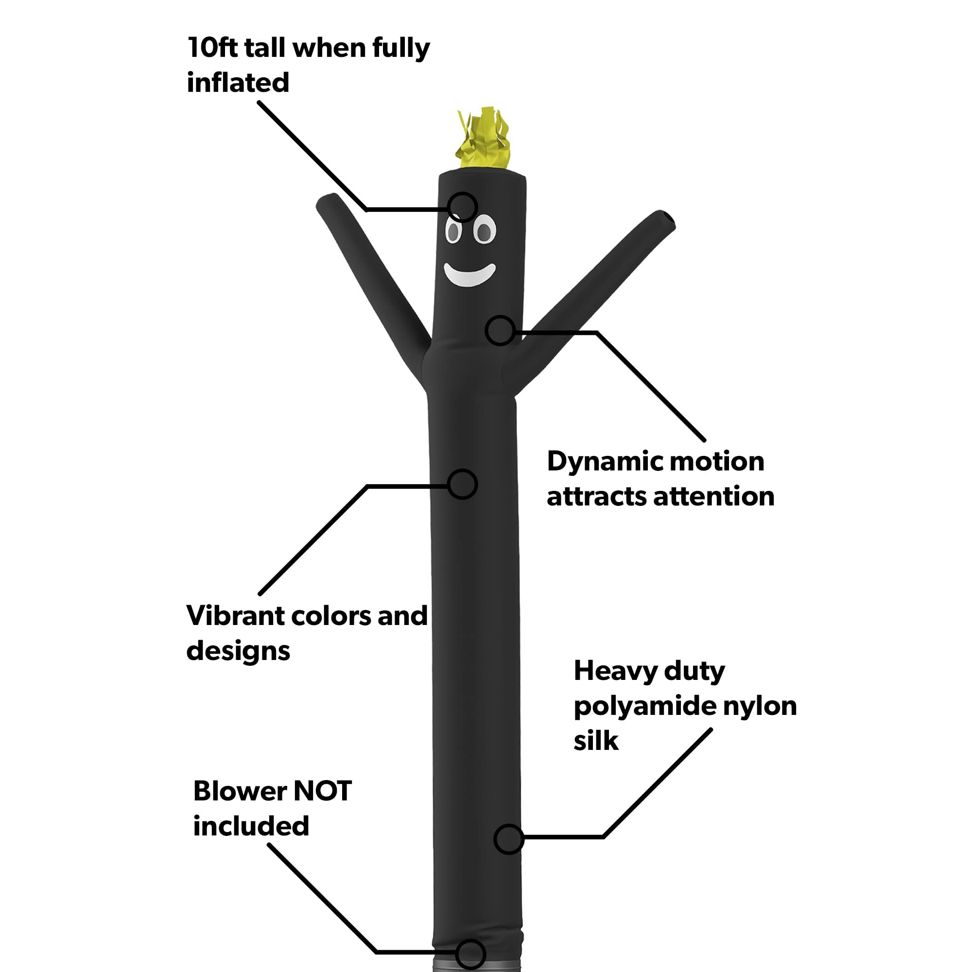 Snapklik.com : LookOurWay Air Dancers Inflatable Tube Man Attachment ...