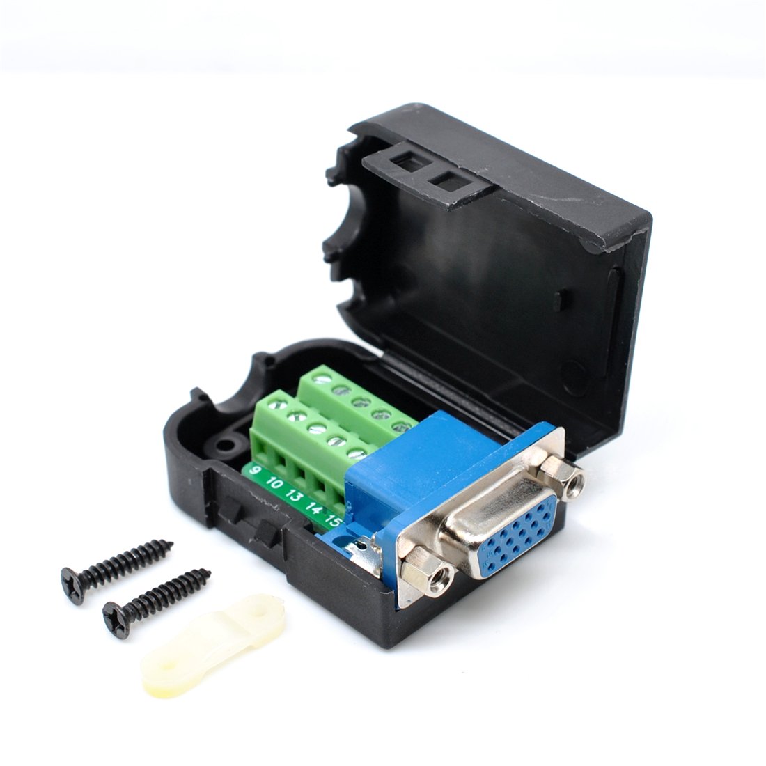 Amazon.com: Oiyagai DB15 3+6 D-SUB VGA Female 3Row 15Pin Connector ...