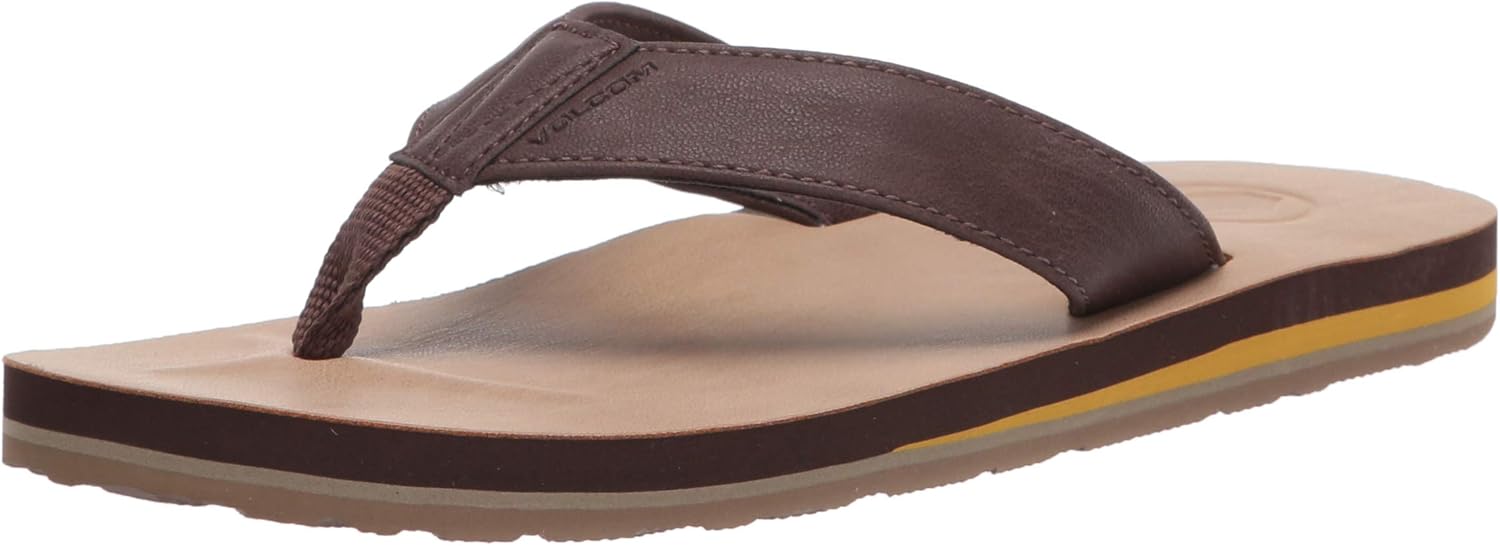 Amazon.com | Volcom Men's Fathom SNDL Sandal, Brown Khaki, 11 | Sandals