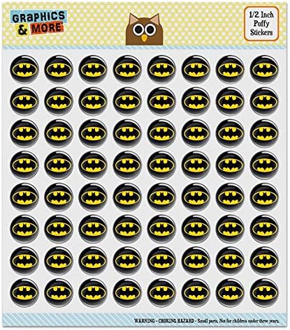 Amazon.com: Batman Classic Bat Shield Logo Puffy Bubble Dome ...