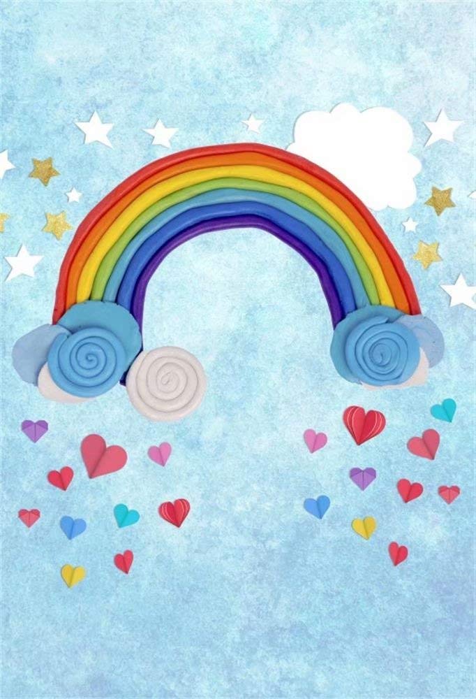 Wallpaper Rainbow Smash Aoihrraan 3.5x2.5m Unicorn Birthday