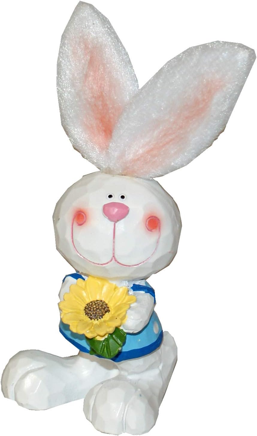 Amazon.com: Connie N Randy Easter Bunny with Sunflower Figurine : Home ...