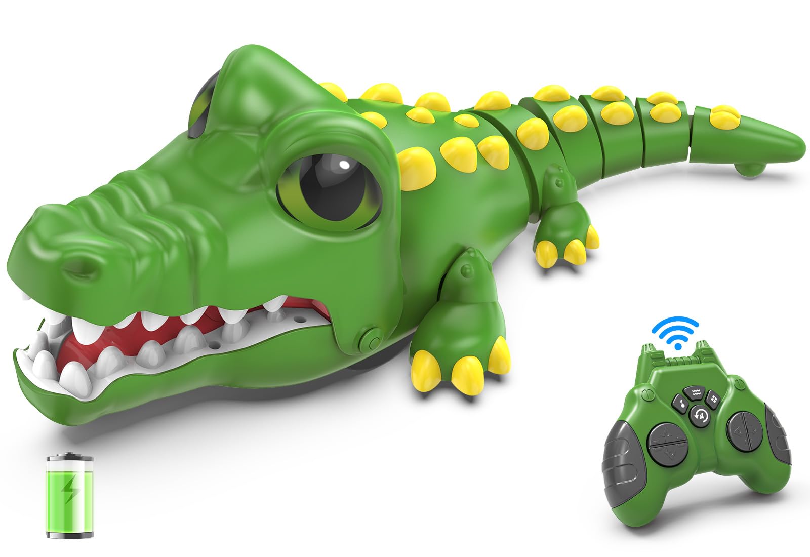 Amazon.com: Remote Control Crocodile Toy Car, [2025 NEW] Rechargeable 2 ...