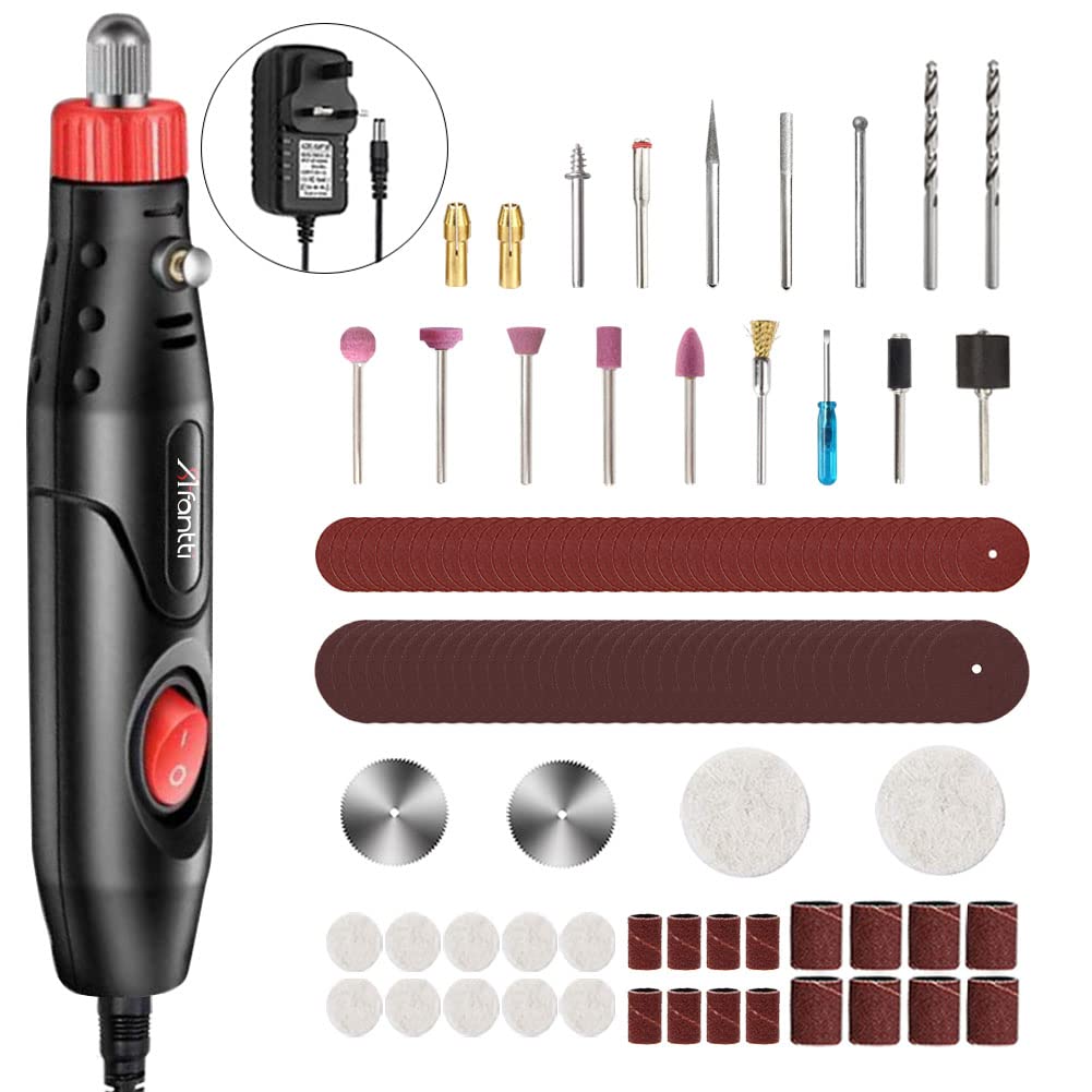 Buy Mini Rotary Tool Corded Electric Detailed Sander Grinder Drill Set ...