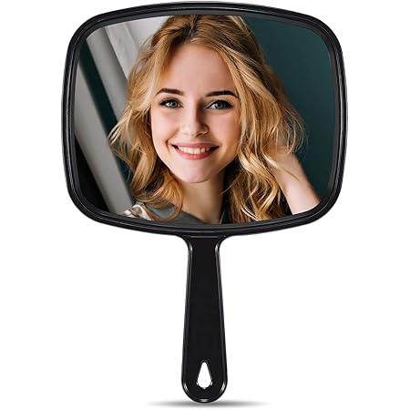 Amazon.com: PROTECLE Large Hand Mirror, Salon Barber Hairdressing ...