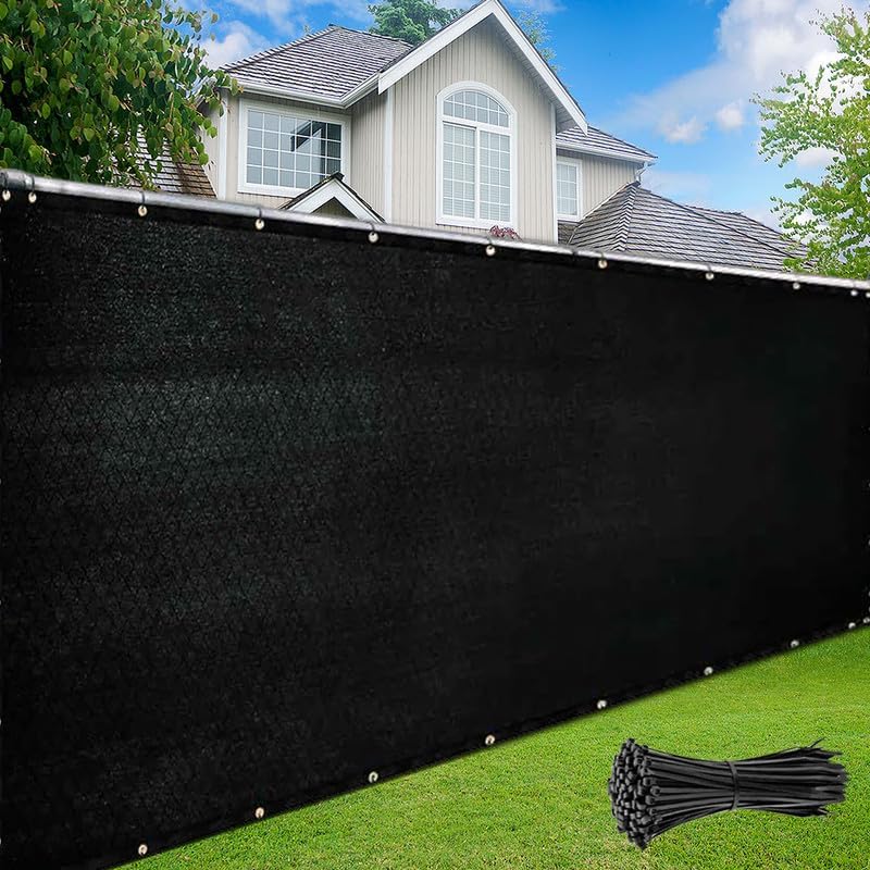 Amazon.com : SKINGWOLF Privacy Fence Screen 6'x50' Black Heavy Duty ...