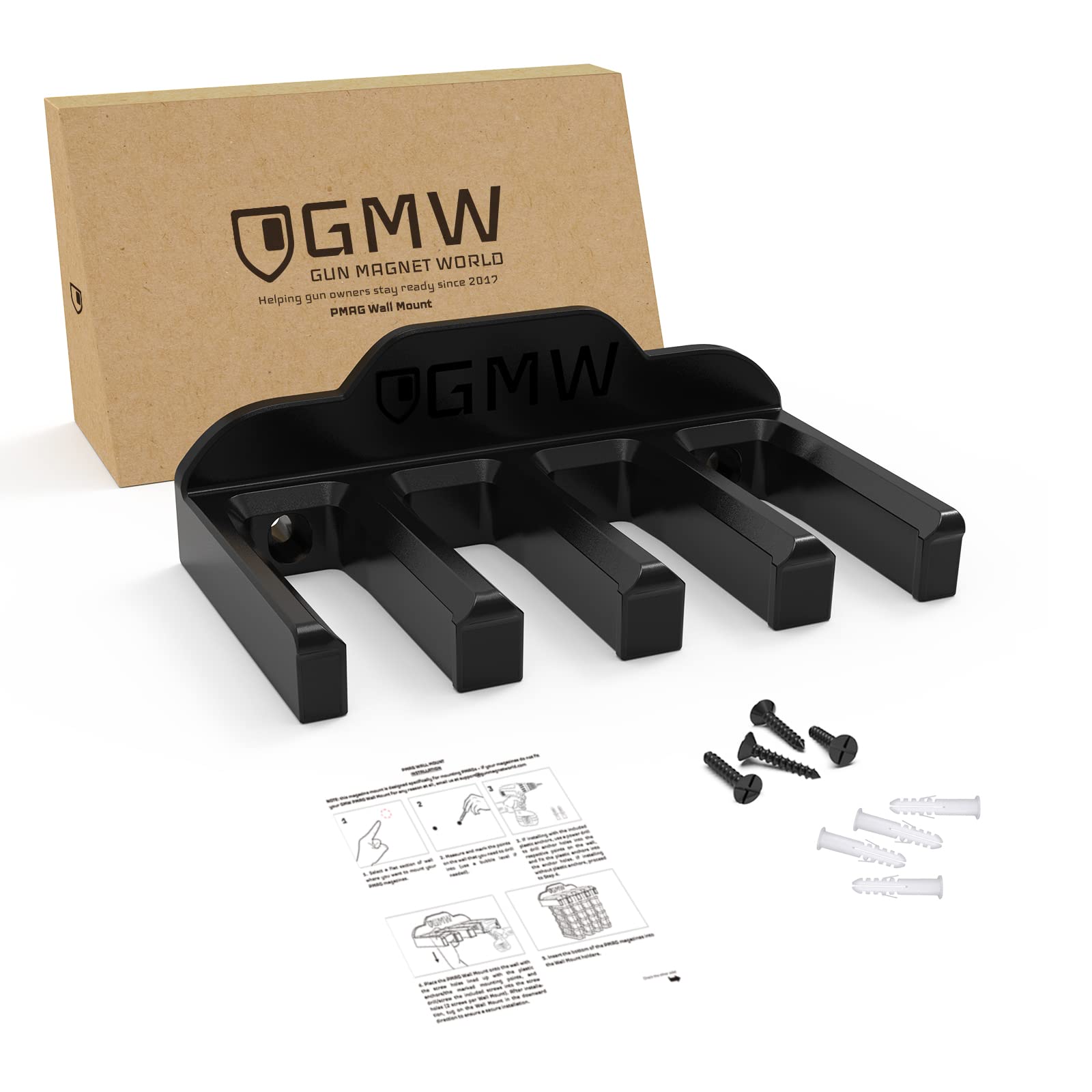 Snapklik.com : GMW 4 X PMAG Wall Mount For Mag Wall DisplayPMAG Mag ...