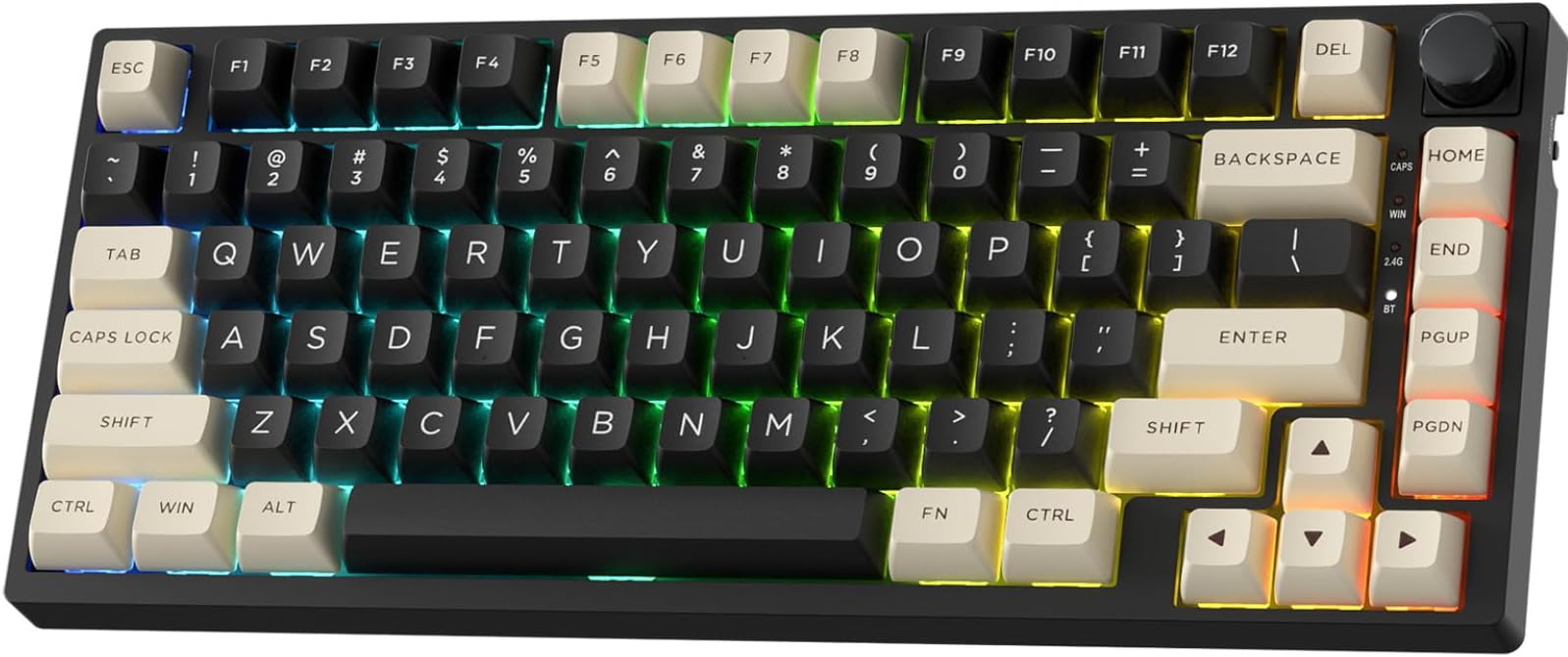 Amazon.com: surmen M75 75% Wireless Creamy Keyboard with Gasket, Pre ...