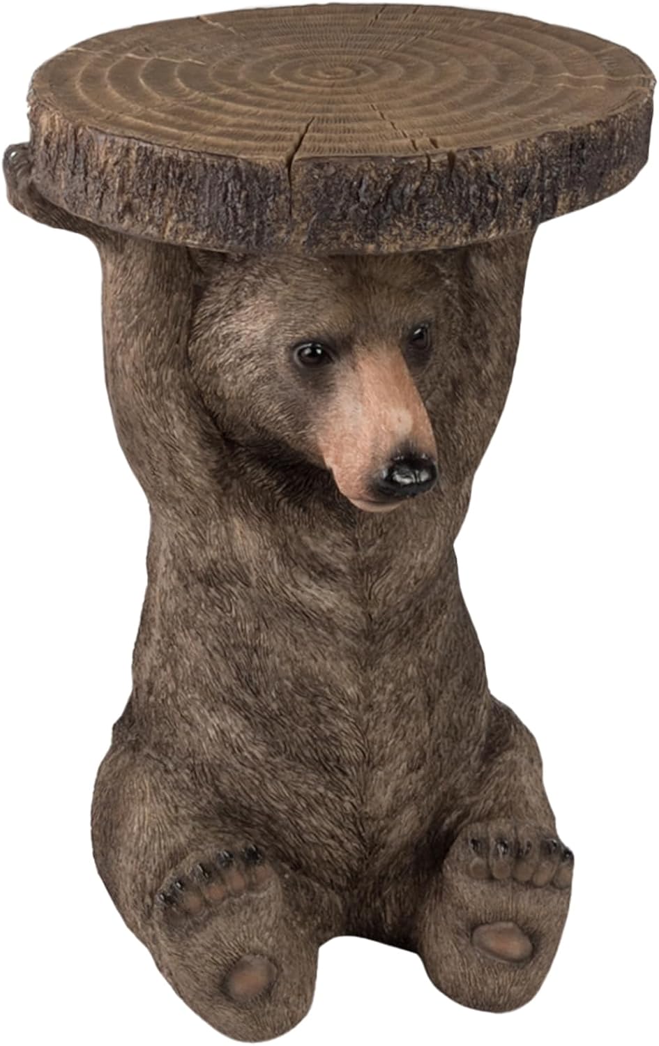 Kare Style Animal Bear Side Table 52cm Sofa Bedside Plant Stand Lving ...