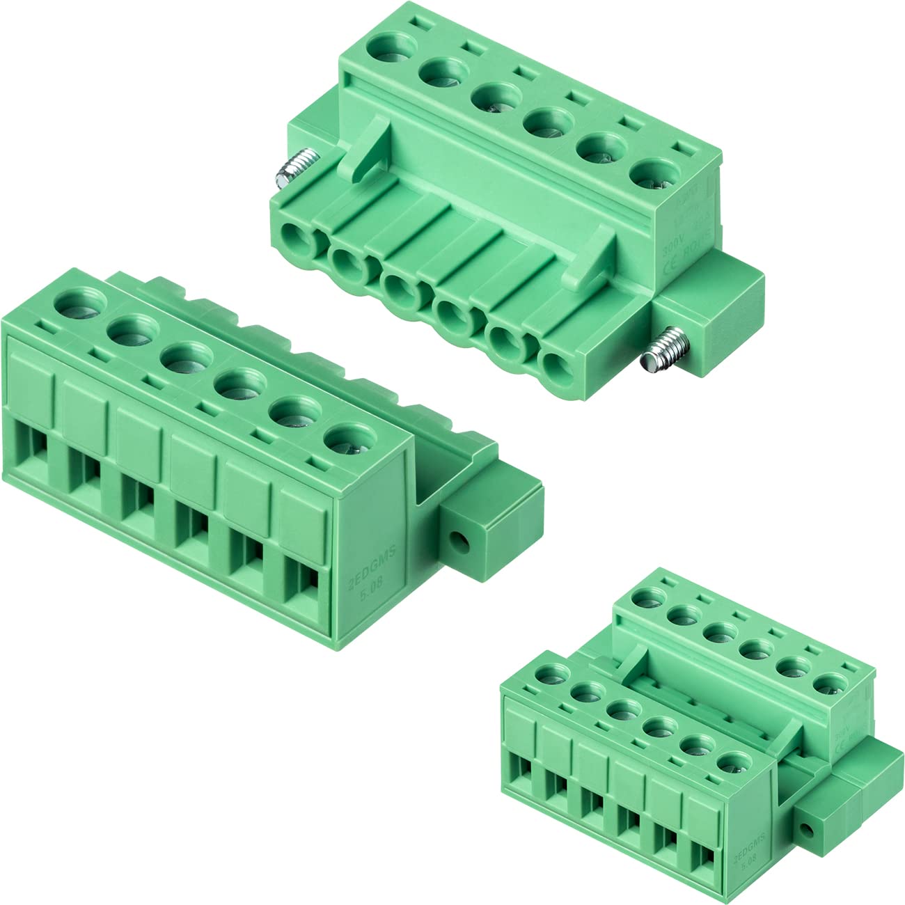 JANDECCN - Bloque de terminales de tornillo para PCB de 6 pines de 5,08 ...