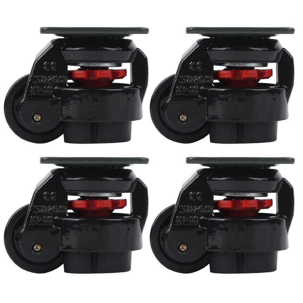 Buy 4pcs Level Adjustment Caster, GD‑60F Heavy Duty Leveling Caster for ...