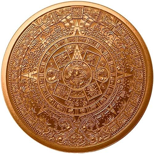 1 oz .999 Pure Copper Round/Challenge Coin (The Aztec Calendar) – BigaMart