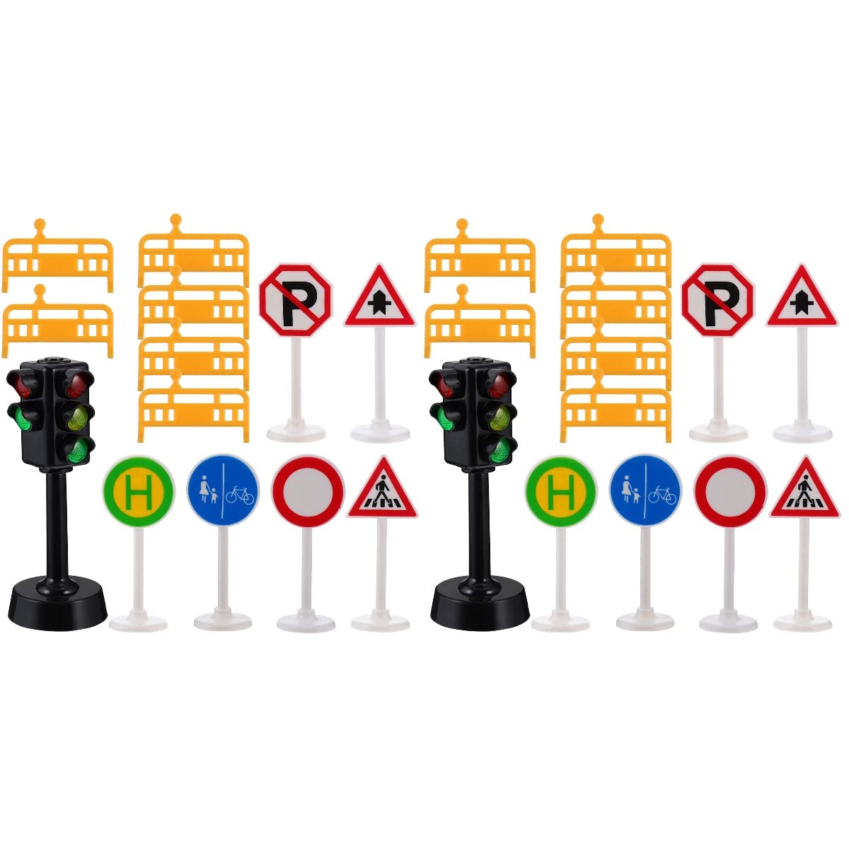 Toymytoy Traffic Light Road Sign Playset Diy Traffic Sign Train ...