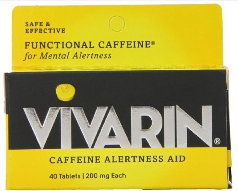 Amazon.com: Vivarin Caffeine Alertness Aid, Tablets 40 ea (Pack of 6 ...