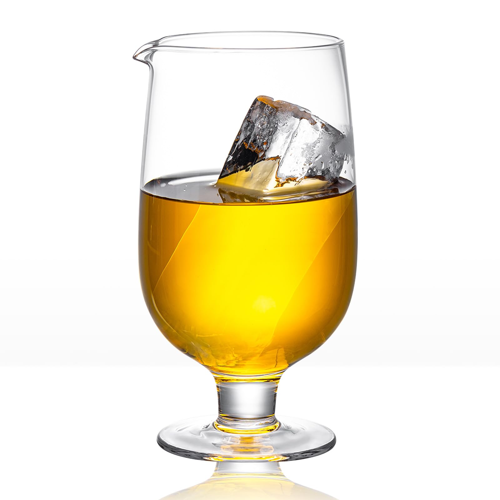 Amazon.com: USEEKRIL Stemmed Cocktail Mixing Glass,28OZ Thicker Bar ...