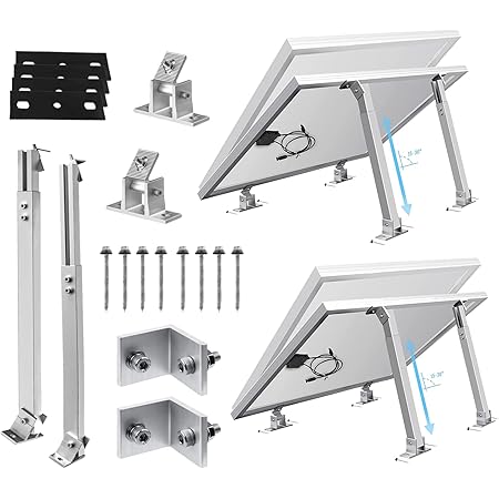 Amazon.com : TITA-DONG Solar Panel Bracket, Adjustable Solar Panel ...
