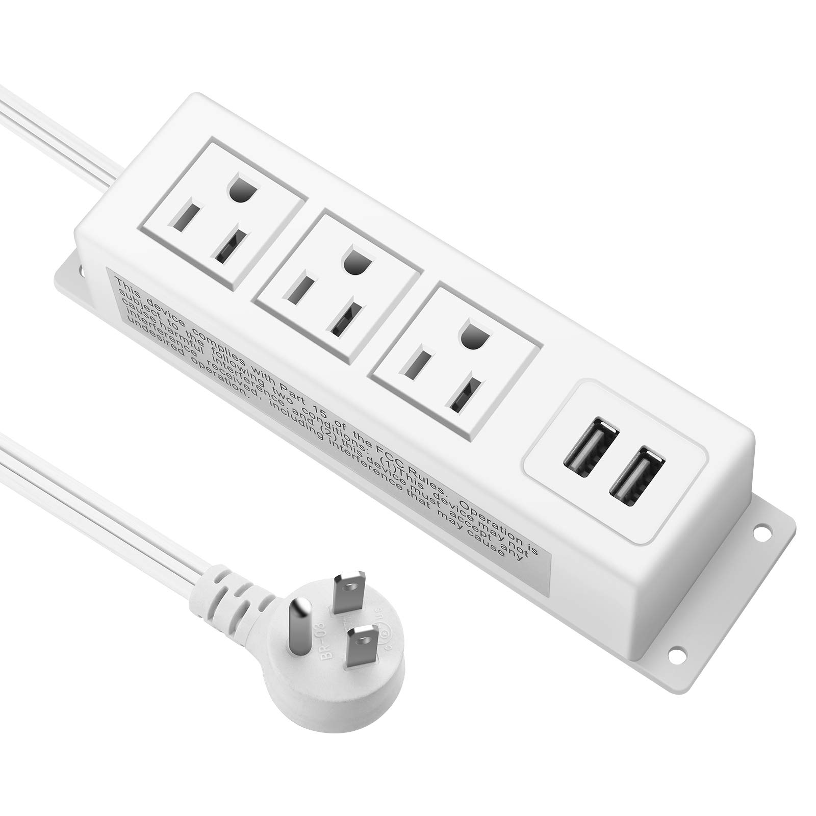 Low Profile Electrical Outlets GFCI With USB AC Charging Combo Outlet,