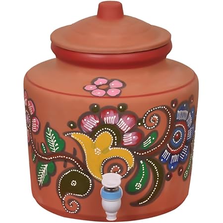 Mitti Magic BROWNCLAY Water Pot, 13LTR.Earthen Water Pots Mitti ka ...