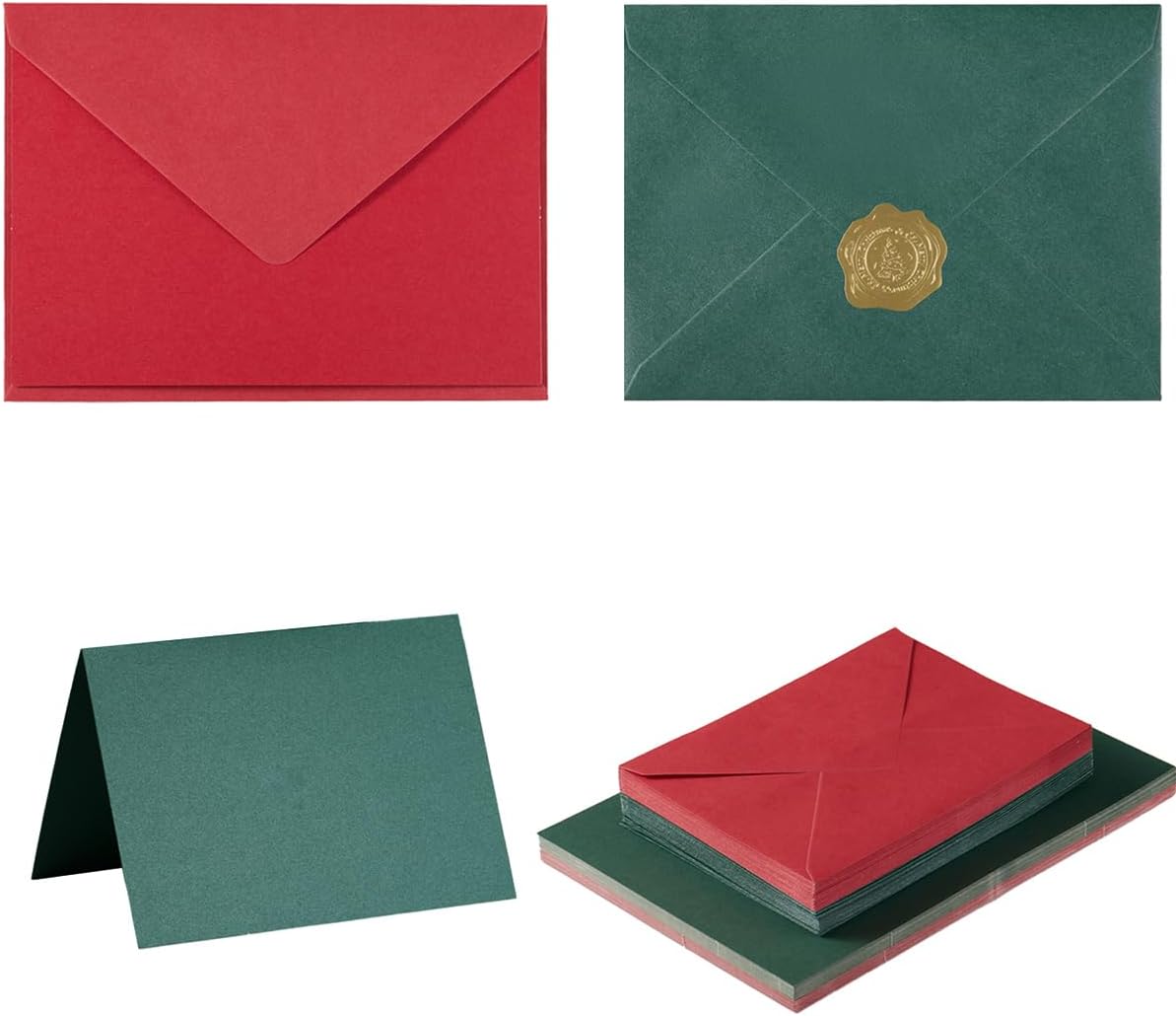 Amazon.com : Invitation Envelopes, 50-Pack 5x7 Envelopes for ...