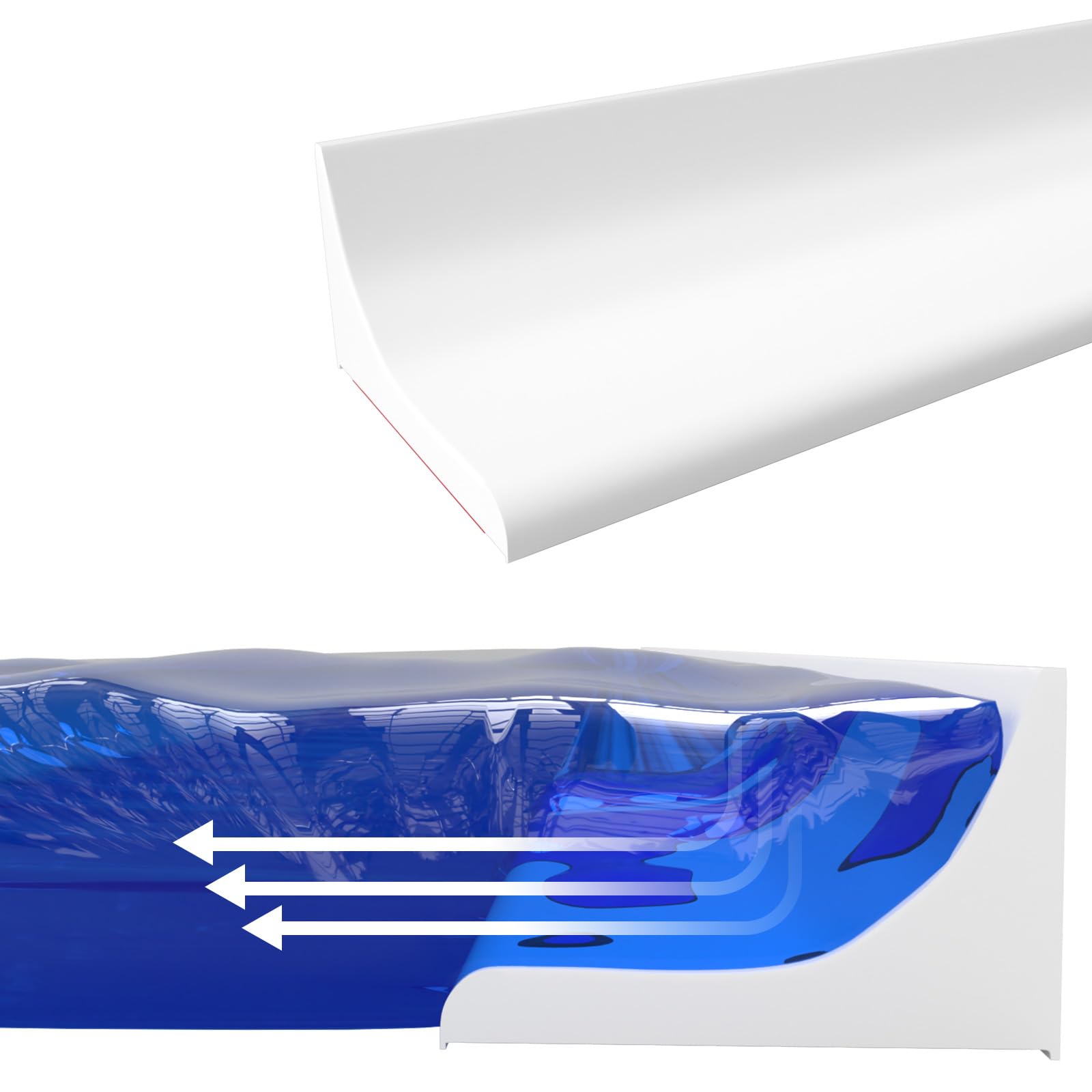 Shower Threshold Water Dam, Silicone Shower Water Guard, Self Adhesive ...